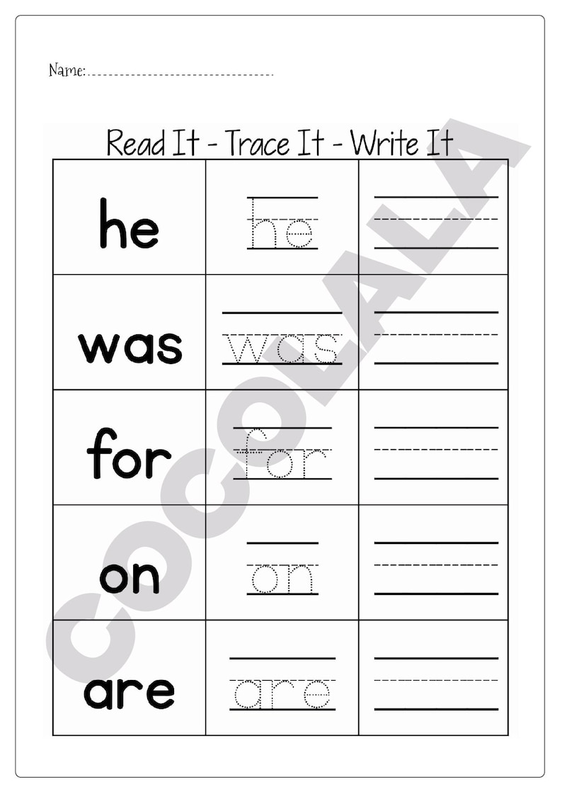 Montessori CVC Words, Objects, Worksheets & Printable for Toddlers ...