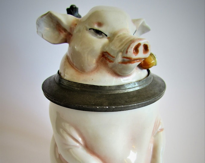 Vintage German Beer Mug VON SCHIERHOLZ - Musterschutz Pig 0.5L - Etsy
