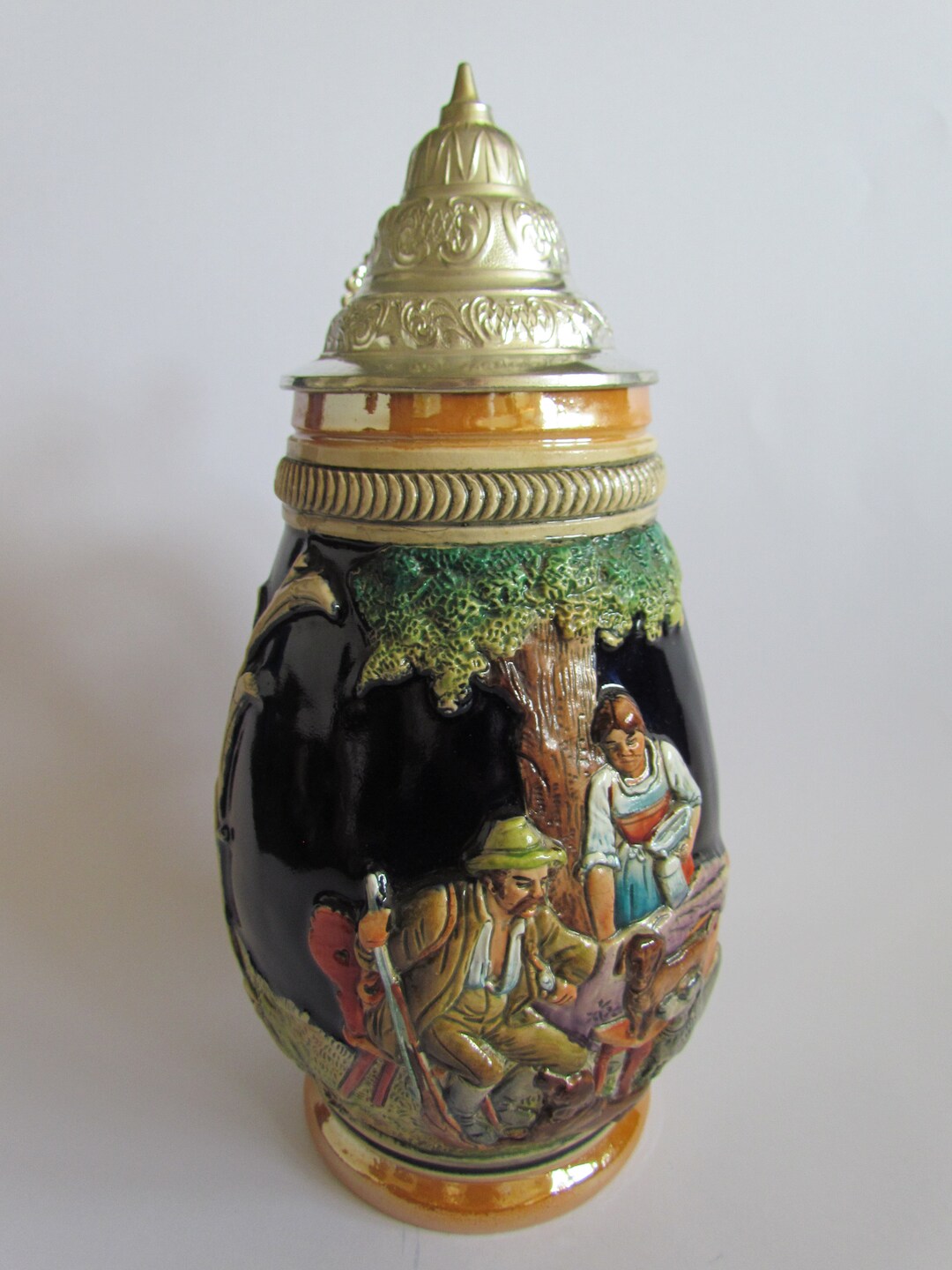 Vintage German 1-liter Mug With Lid - H-26 Cm - Etsy