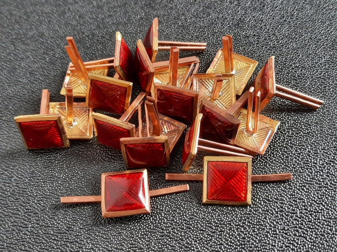USSR - Set of 2 Emblems of the Red Army - Junior Officers' Squares - Etsy