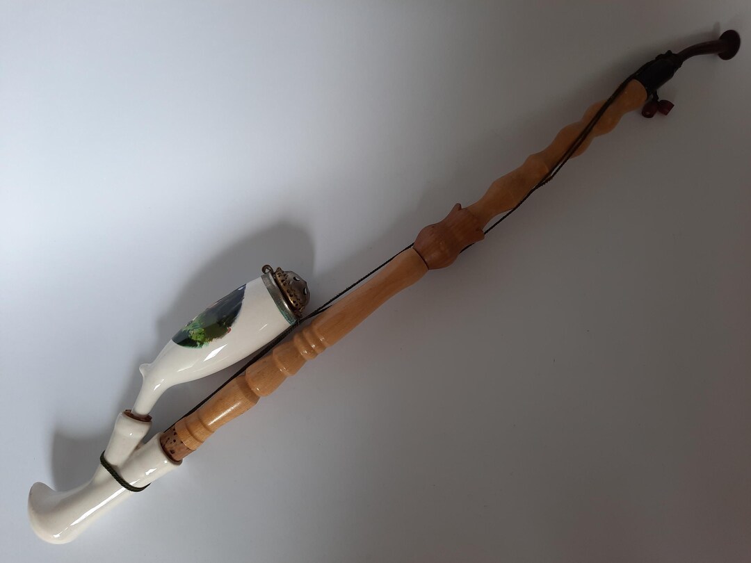 Vintage Alpine-tyrol Smoking Pipe L-50 Cm - Etsy