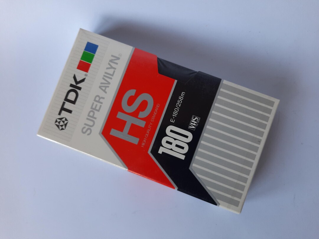 Video Cassette Tape - TDK Super AVILYN Hs e-180/258m - VHS - Sealed - Etsy