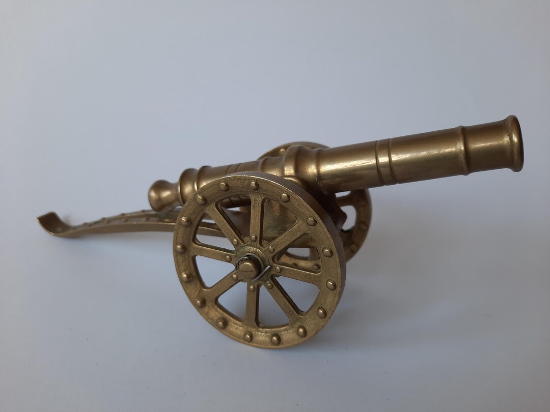 Vintage Bronze Decorative Cannon - Etsy