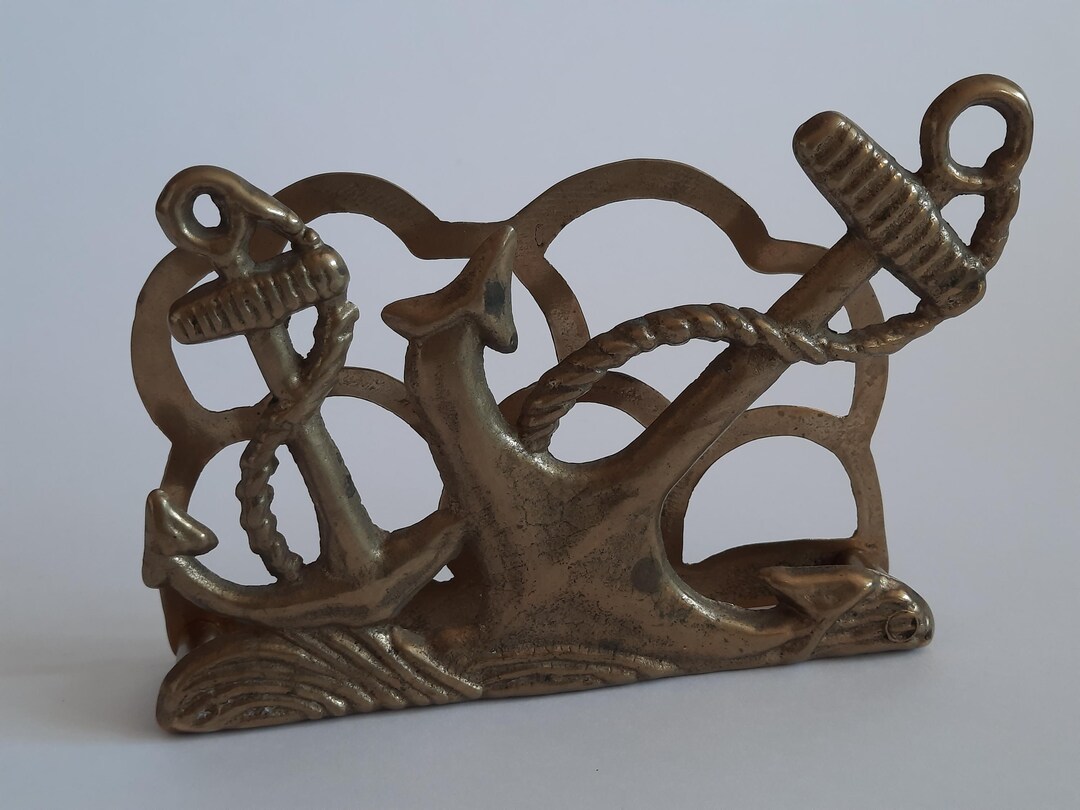 Vintage Bronze Napkin Holder, H-10 Cm - Etsy