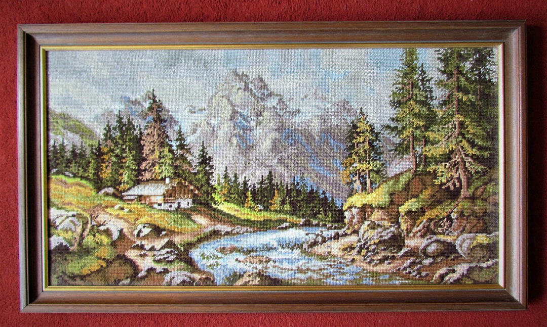 Large Tapestry Alpine Landscape 50 88 Cm - Etsy