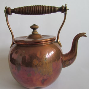 Vintage Copper Teapot 1.5 Liter - Etsy