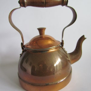 Vintage Copper Teapot 1 Liter - Etsy