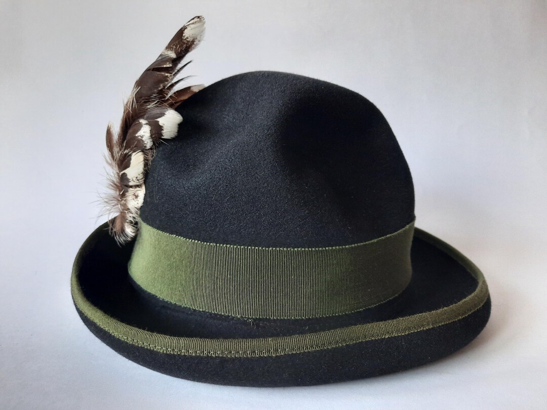 Vintage Austrian-tyrolean Classic Hunting Hat , Size 54/55 - Etsy