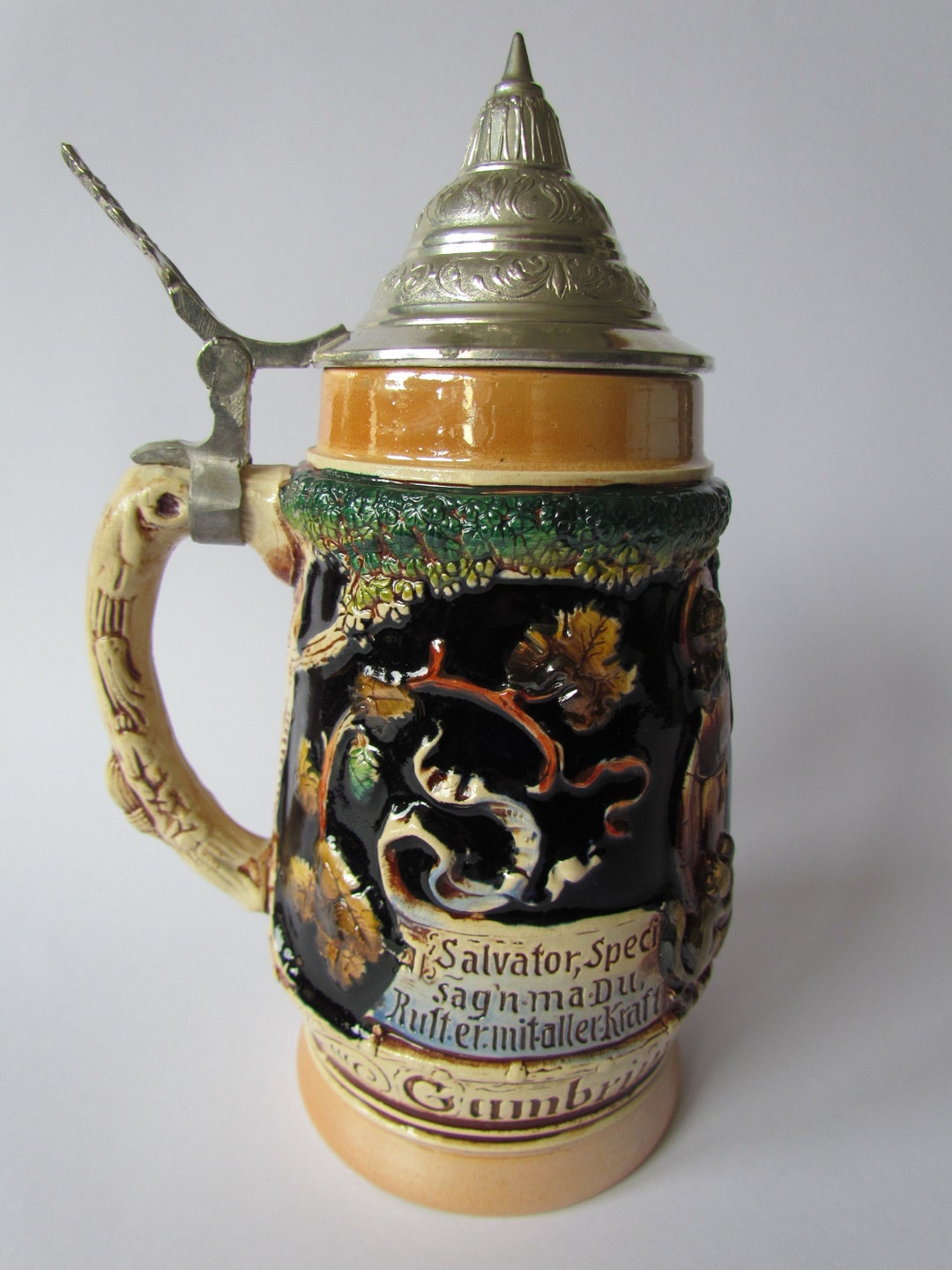 Vintage German 0.7 Liter Mug With Lid - H-22 Cm - Etsy