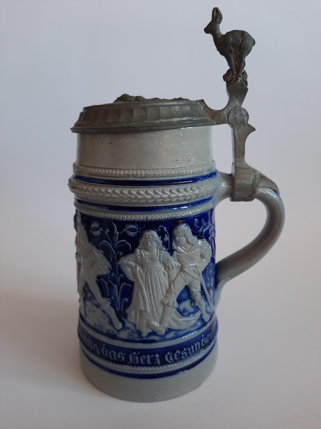 Vintage German 0.5 Liter Mug With Lid - H-20 Cm - Etsy