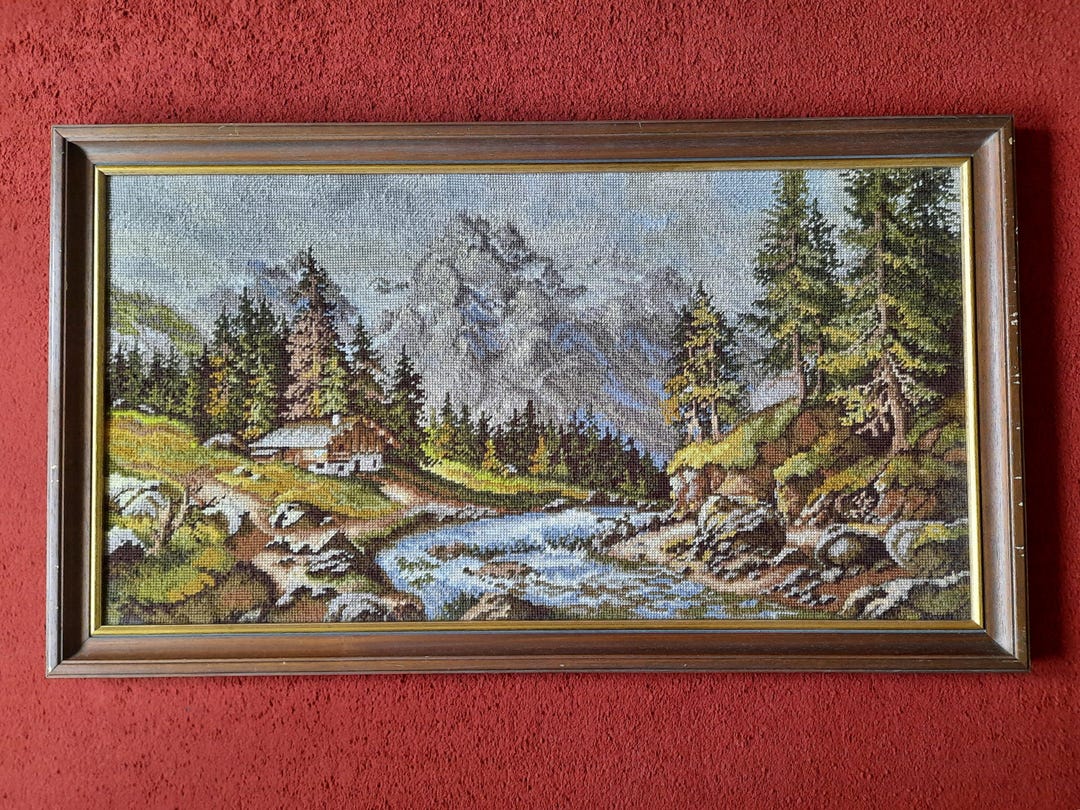 Large Tapestry - Alpine Landscape - 50 * 88 Cm - Etsy