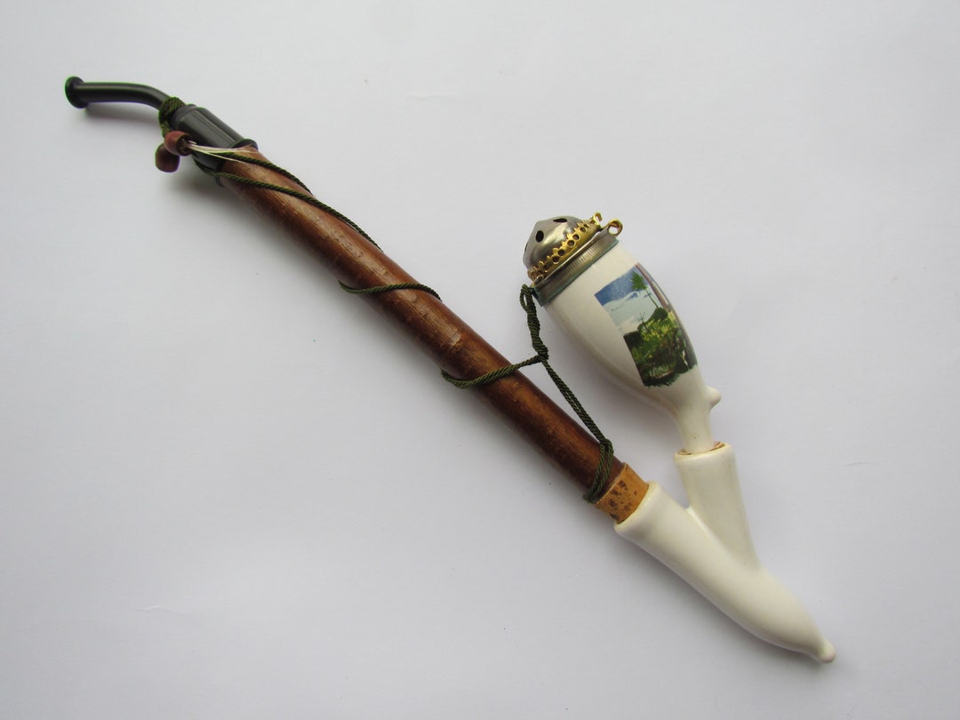 Vintage Alpine Porcelain Smoking Pipe 33 Cm - Etsy