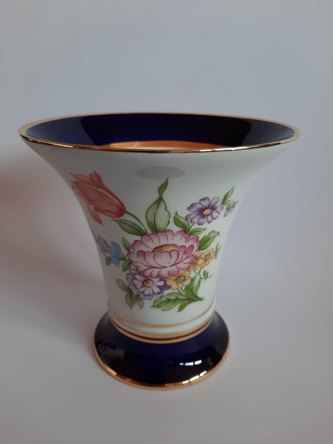 Vintage Porcelain ROYAL DUX Vase H-14 Cm - Etsy Canada
