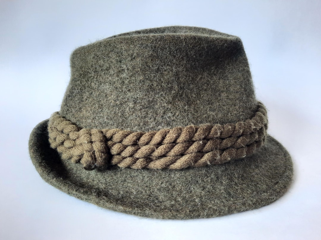 Vintage Austrian - Tyrolean Classic Hunting Hat, WALTER, Size - 56/57 ...