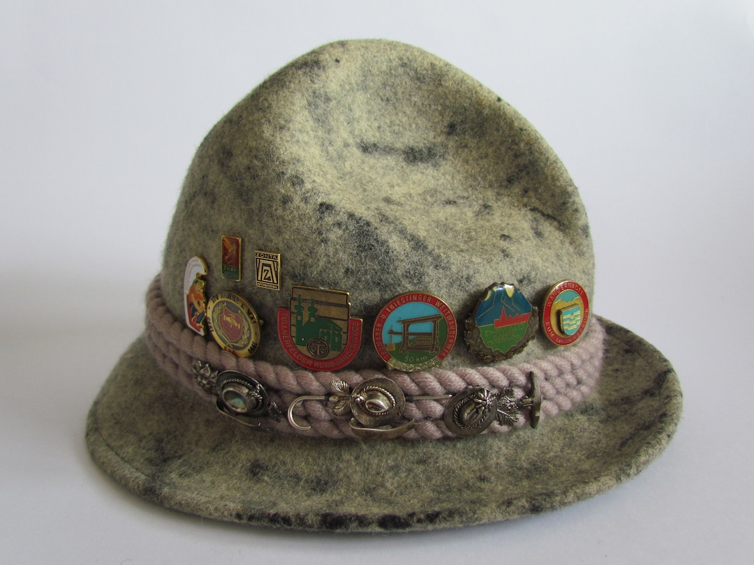 Vintage Austrian - Tyrolean Classic Hunting Hat, Size - 53/54 - Etsy