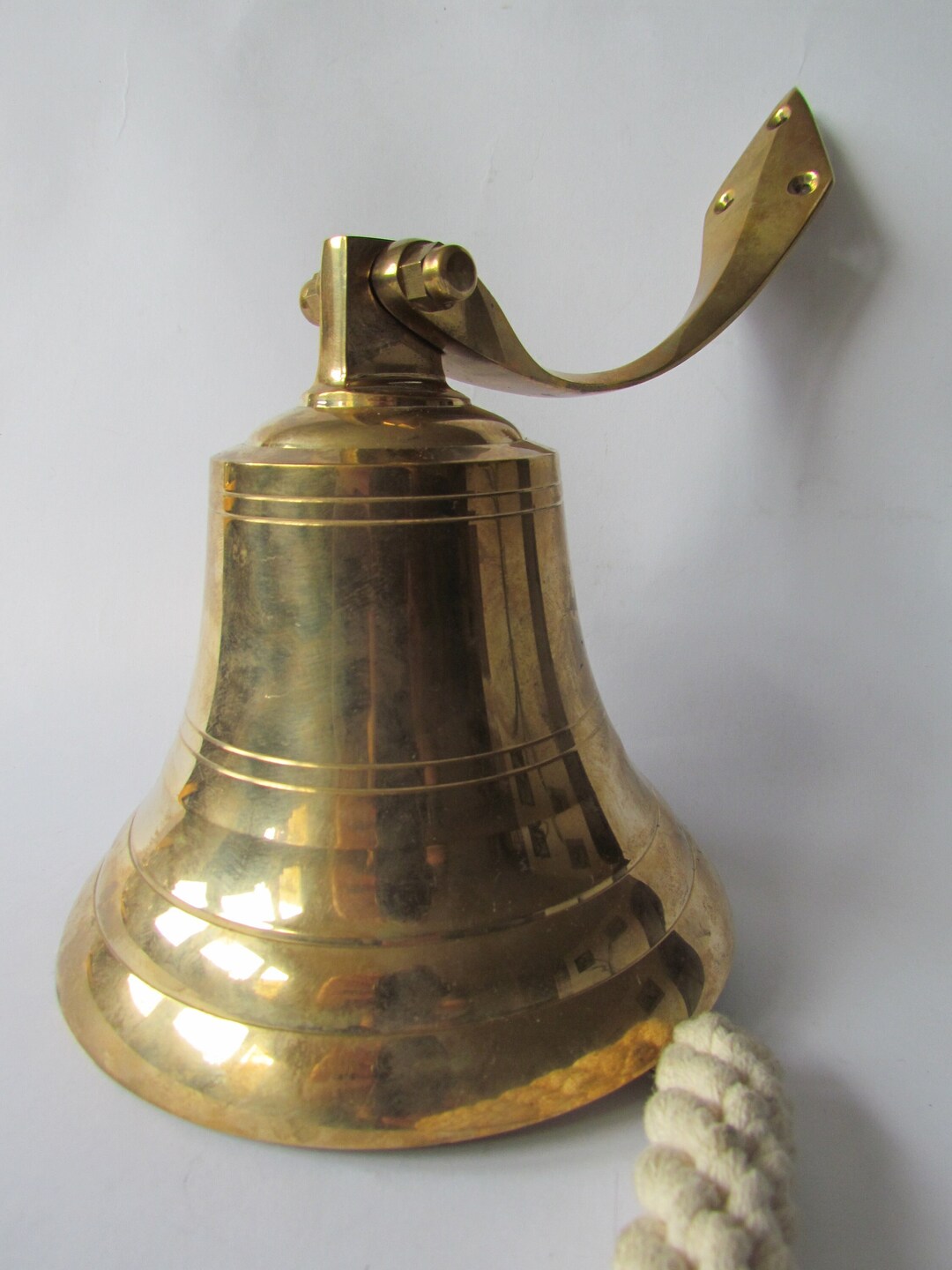 Wall-mounted Bronze Bell on a Bracket - Etsy