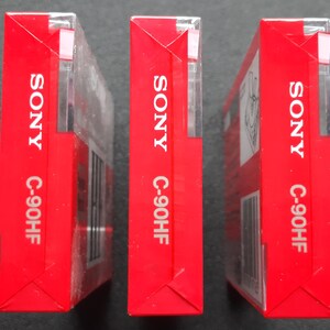 Sony C-90HF AUDIO CASSETTE Reproduction Type I Normal BIAS 90 Min New ...