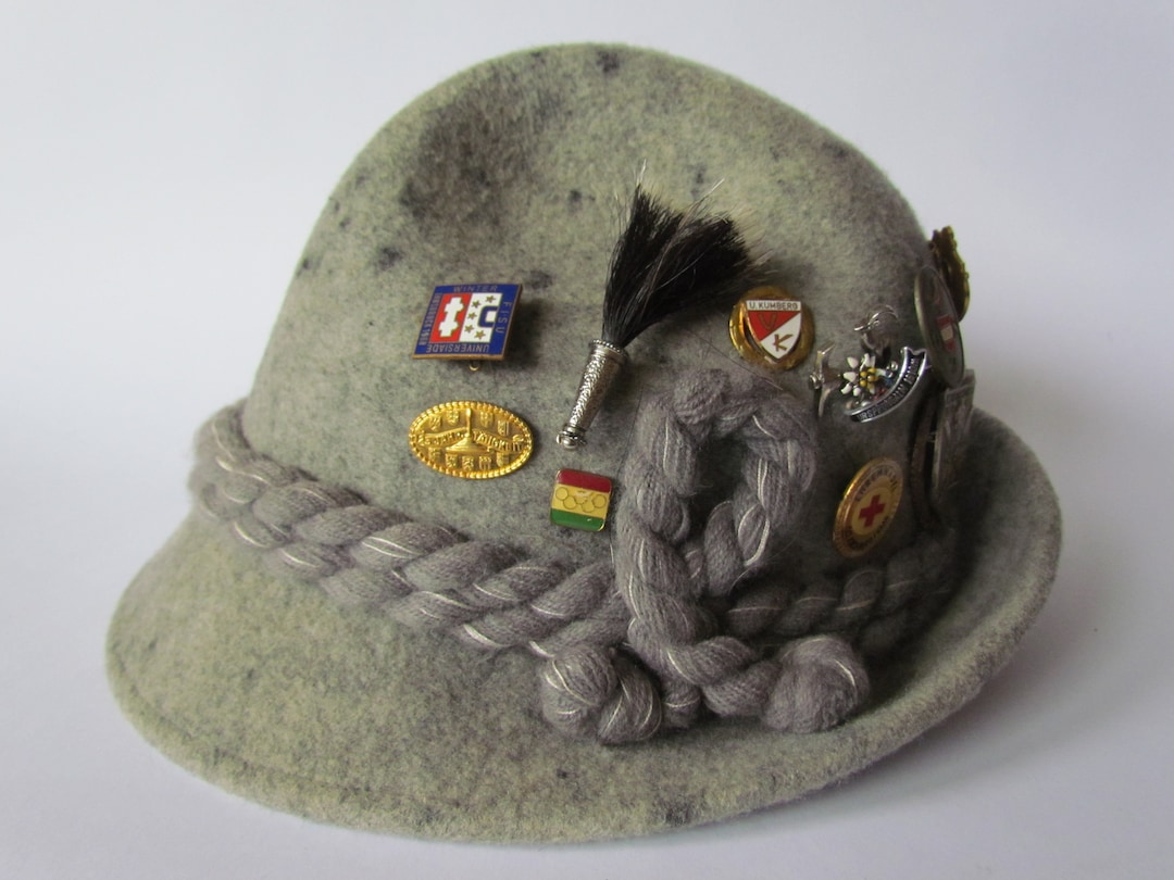 Vintage Austrian - Tyrolean Classic Hunting Hat, Size - 54/55 - Etsy