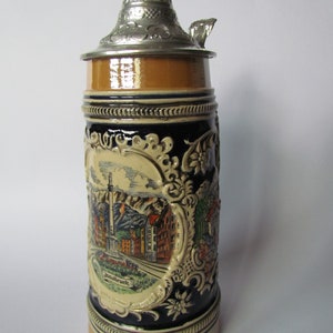 Vintage German Large 1 Liter Mug With Lid - H-27 Cm. - Etsy