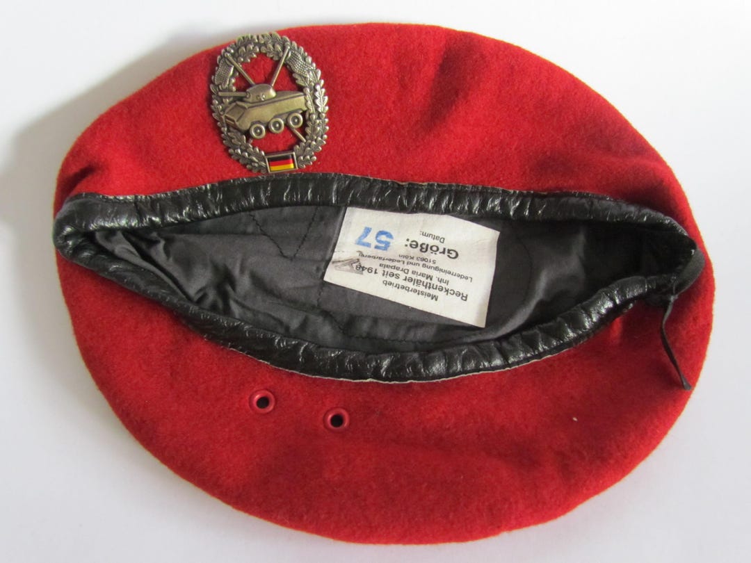 Germany - Bundeswehr - Original Vintage Military Beret Size 56/57 - Etsy