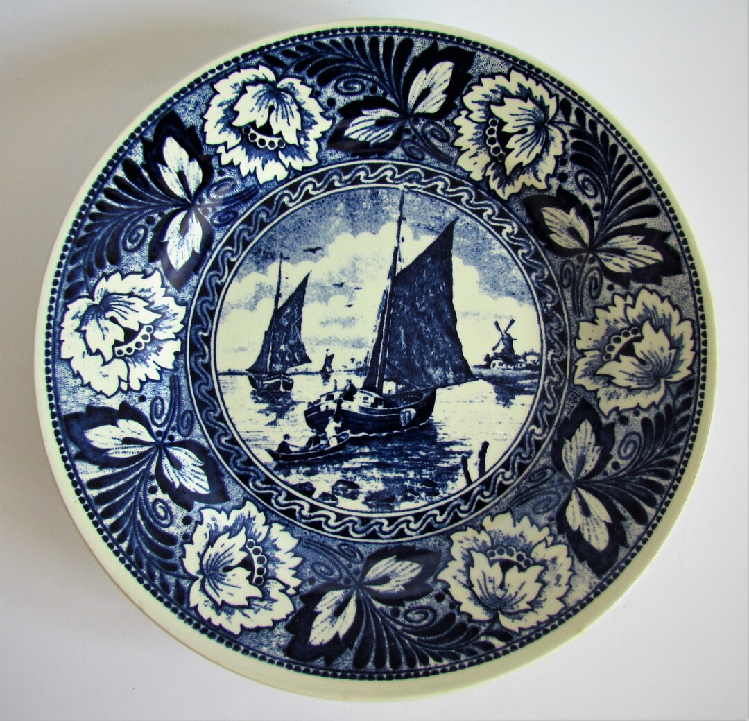 Antique Porcelain Decorative Plate Delft Holland 23 Cm. - Etsy