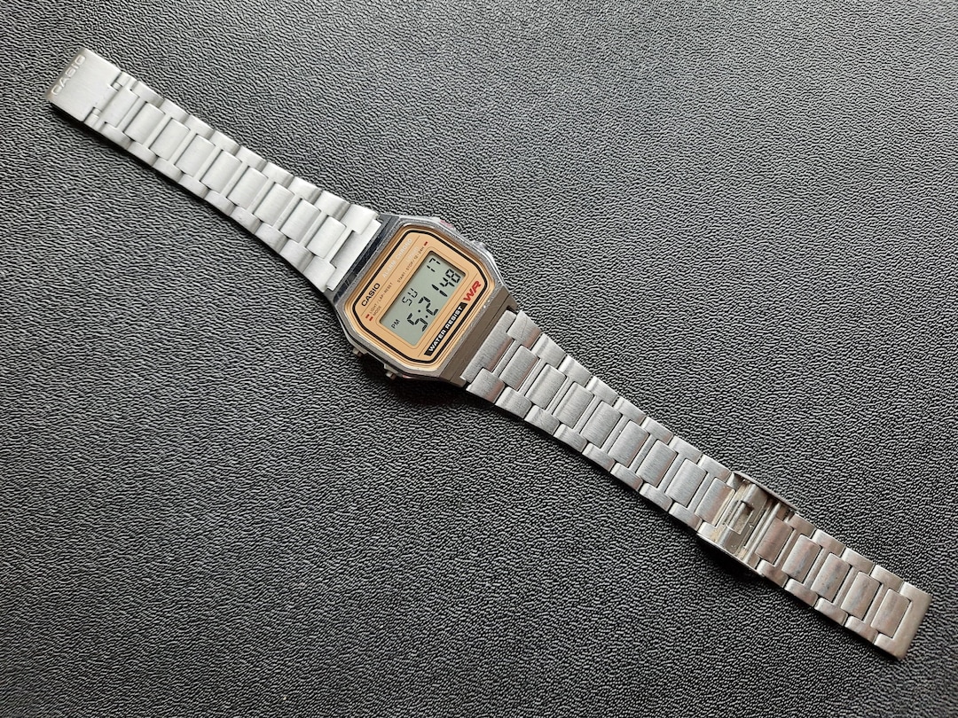 Casio Men's Digital Watch Alarm Chrono A158WE Water Resistant - Etsy