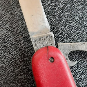 Vintage Folding Pocket Knife ROSTFREI STAINLESS INOXYDABLE - Etsy