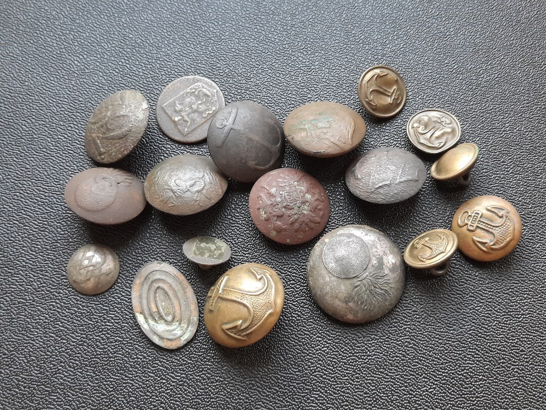 Set of Military Russian Vintage Buttons - Etsy