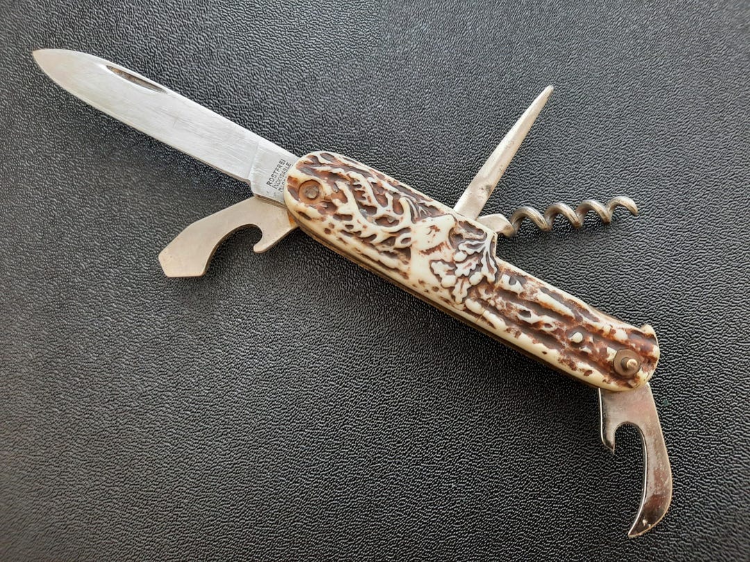 Vintage Folding Pocket Knife ROSTFREI INOXYDABLE M.i - Etsy