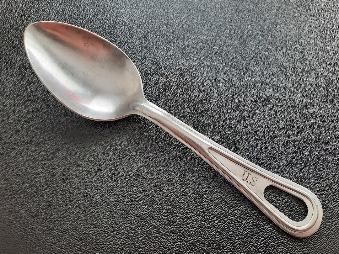 Vintage Usmilitary Spoon 19 Cm. WALLCO STAINLESS Engraved - Etsy
