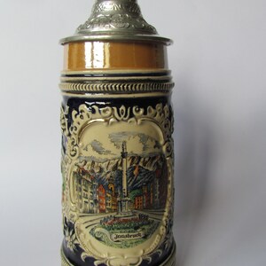 Vintage German Large 1 Liter Mug With Lid - H-27 Cm. - Etsy