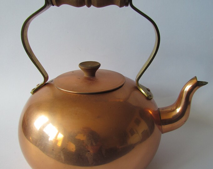 Vintage Copper Teapot TAGUS -2.5 Liter - Etsy