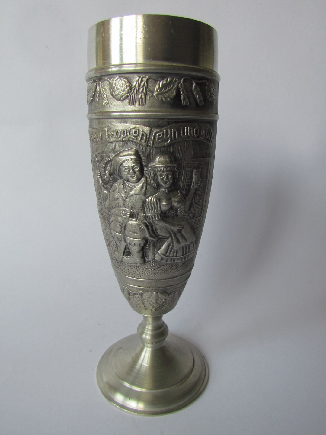 Vintage Pewter Goblet, Germany, 250 Ml. H-18 Cm - Etsy