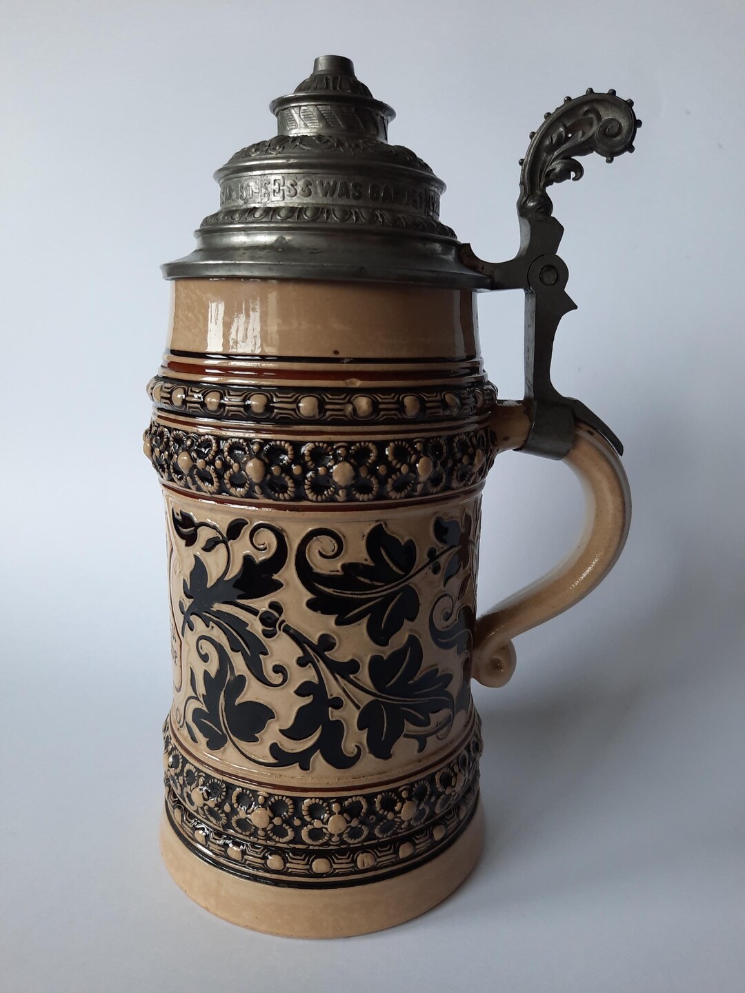 Antique 1 Liter Beer Mug H-24,5 Cm - Etsy