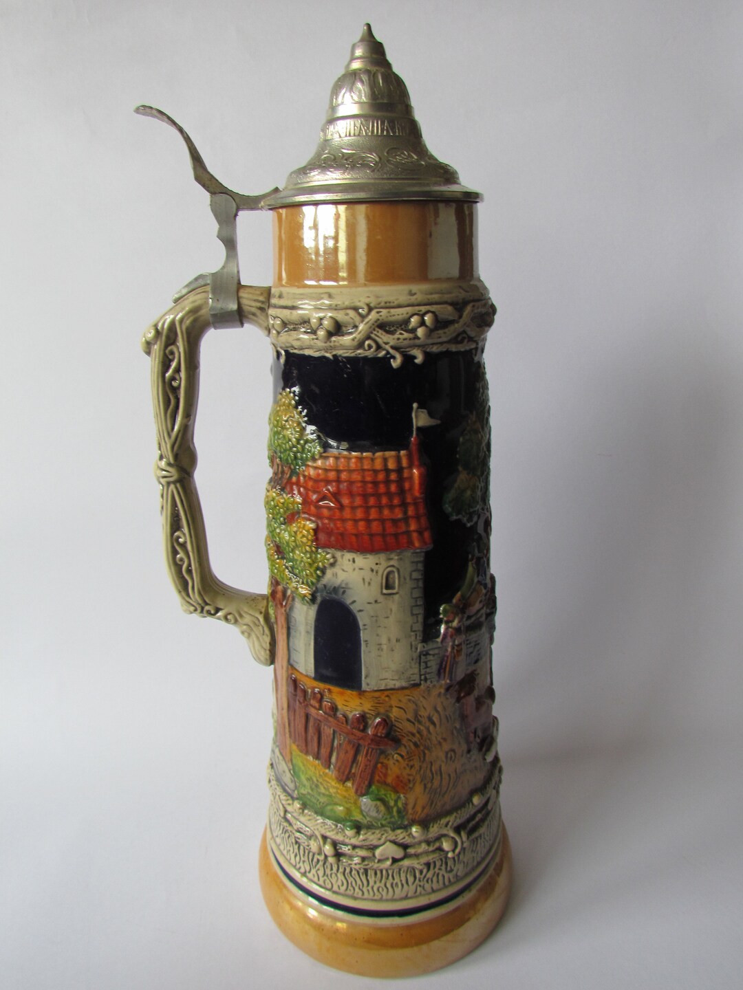 Vintage German Large ( 42 Cm.) - 2 Liter Mug With Lid - Etsy