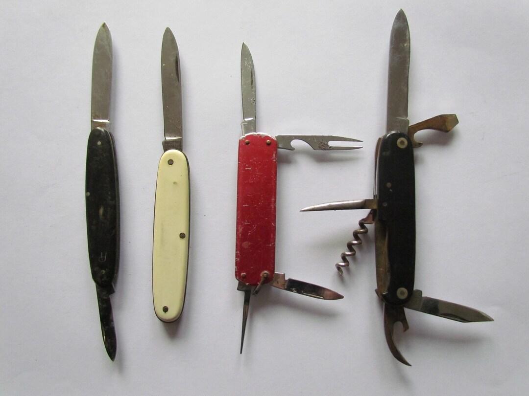 A Set of Folding Pocket Knives - Etsy