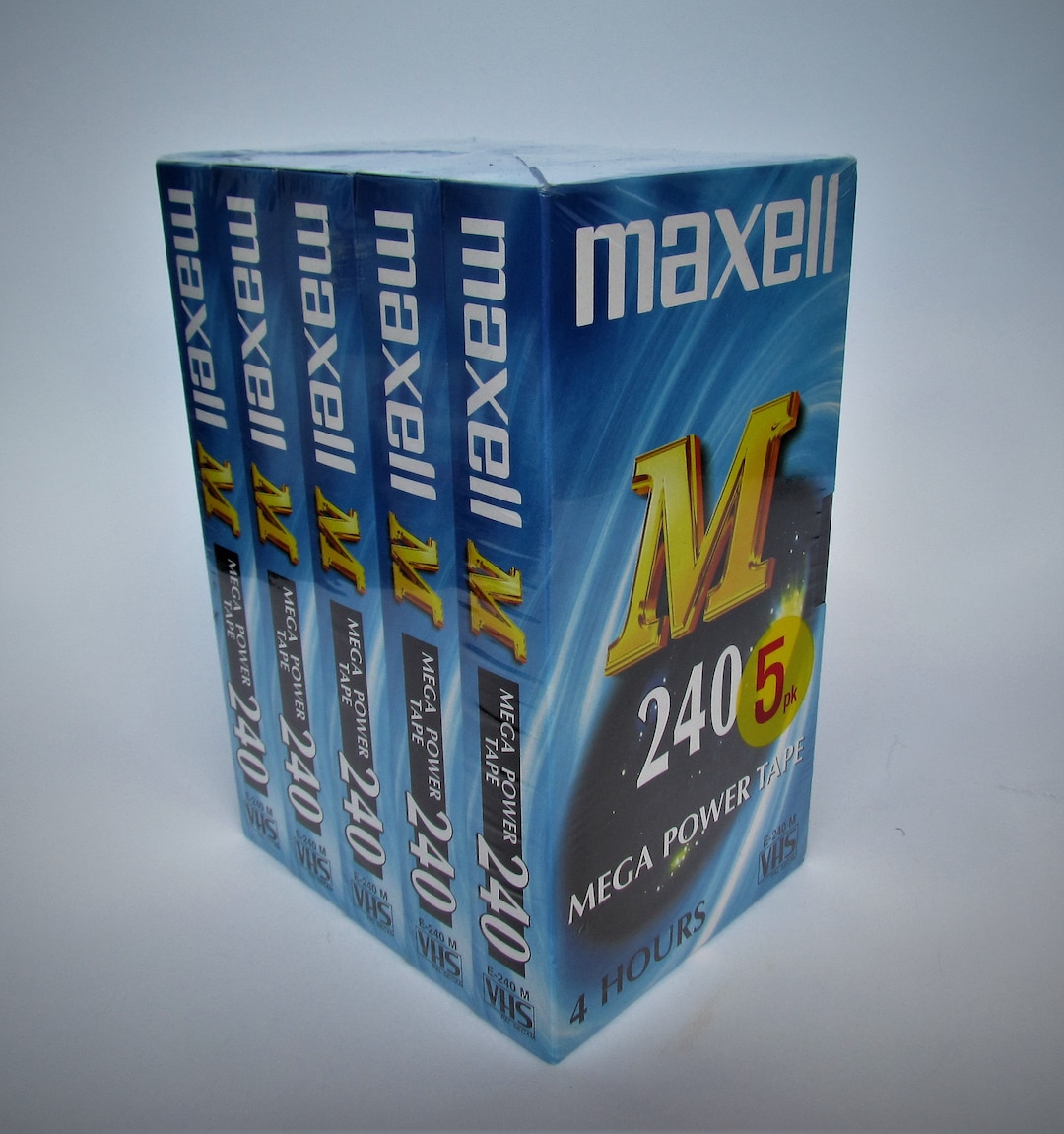 5 X MAXELL M 240 Mega Power Tape VHS Video Cassettes Empty Cassettes - Etsy