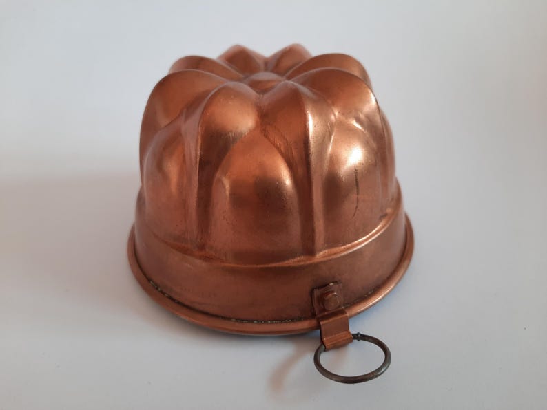 Vintage Copper Forged Baking Dish, Lined With Pewter Inside - D-9.5 Cm ...