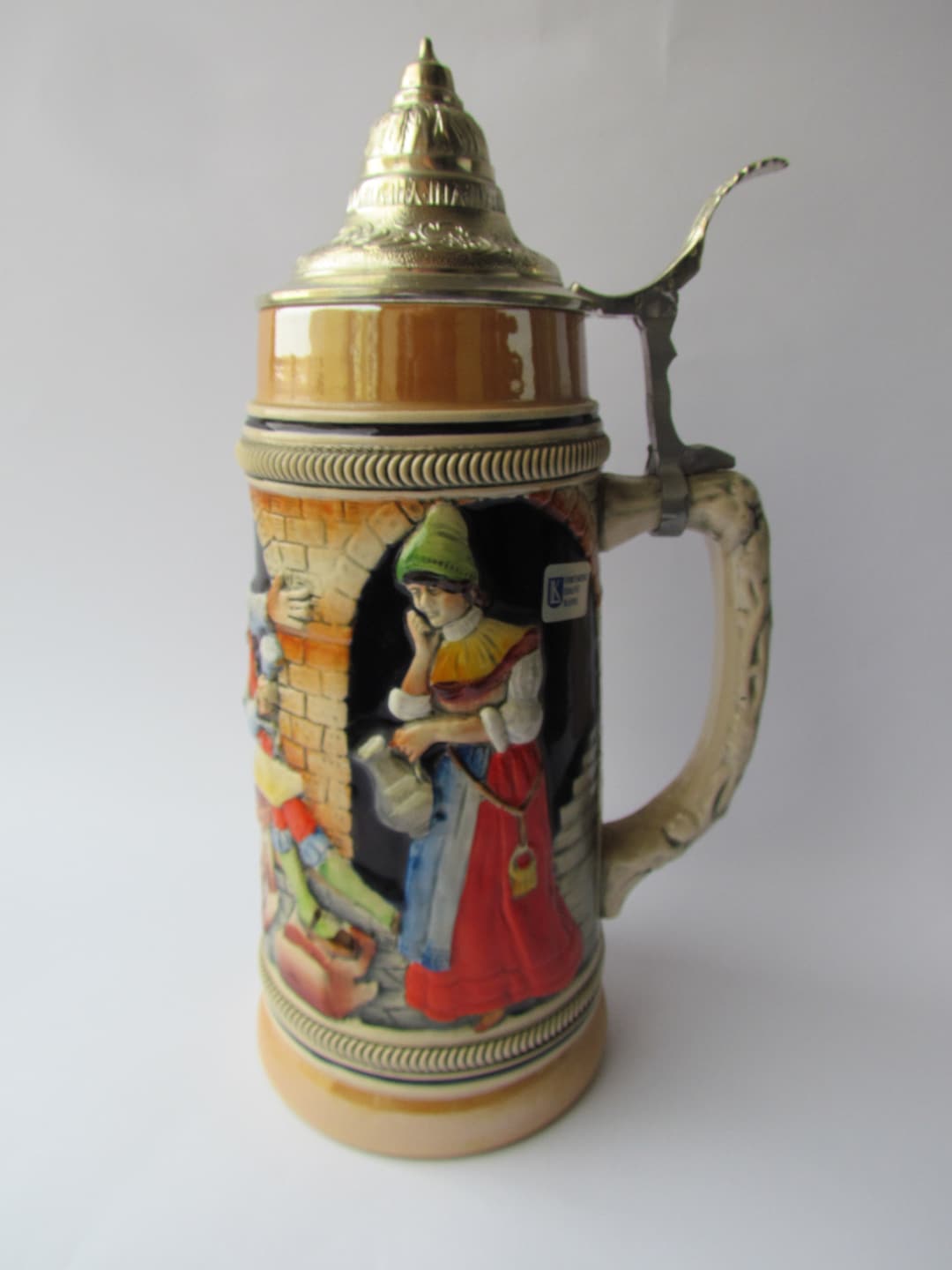 Vintage German Large 1 Liter Mug With Lid - Etsy