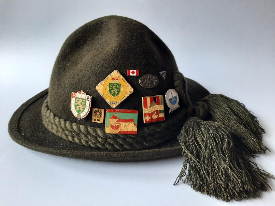 Vintage Austrian - Tyrolean Classic Hunting Hat, Der Hut Aus ÖSTERREICH ...