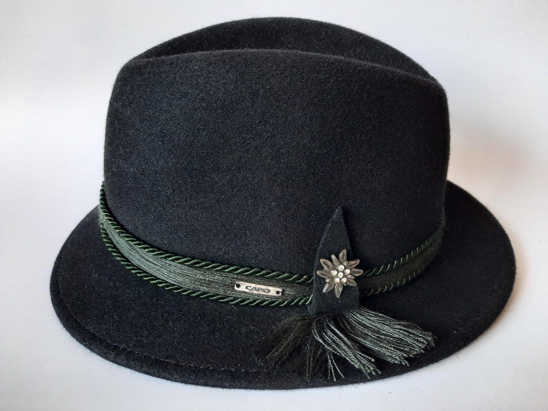 Vintage Austrian-tyrolean Classic Hunting Hat HATS CAPO Size - 54/55 - Etsy