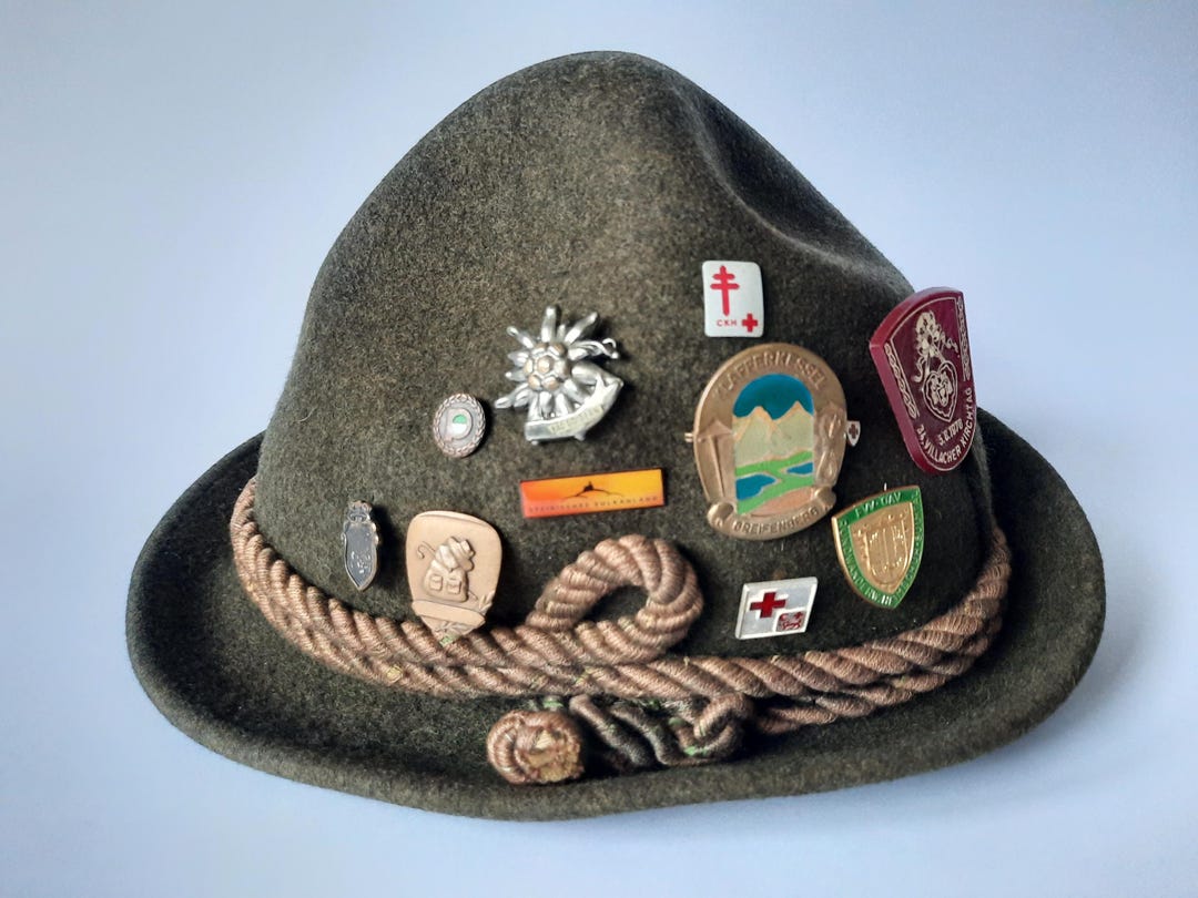 Vintage Austrian-tyrolean Classic Hunting Hat HERMANN KAINERSDORFER ...