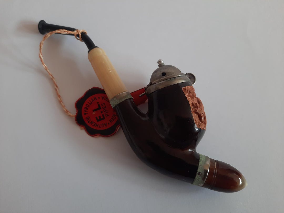 Vintage Alpine-tyrol Smoking Pipe E.L. Real Imported Briar- L-17 Cm - Etsy