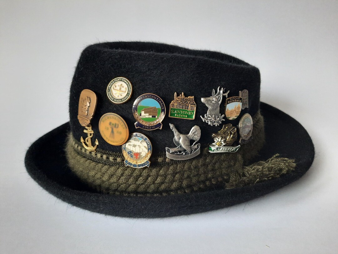 Vintage Austrian - Alpine-tyrolean Hat ORIGINAL ISCHLER HUT - 57/58 ...