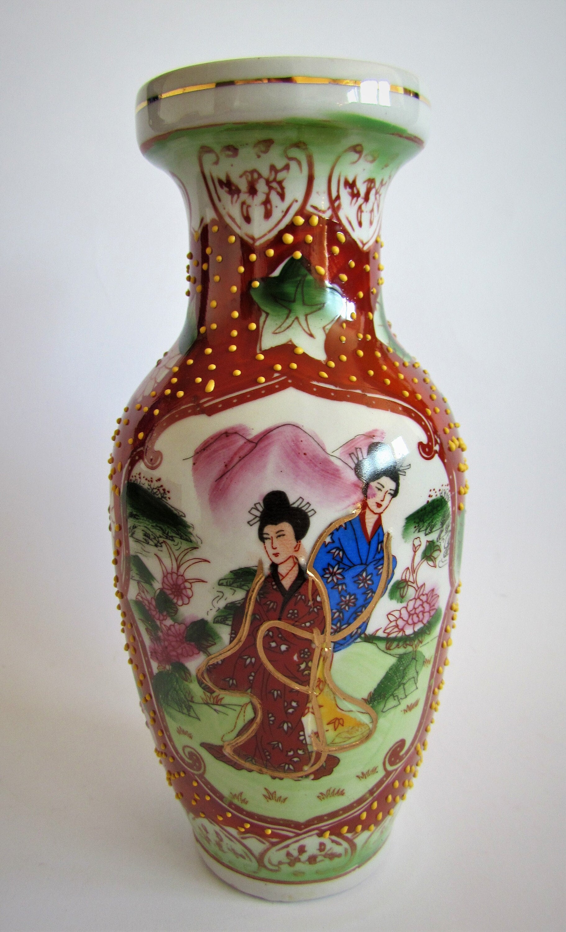 Vintage Chinese Vase 20 Cm. Porcelain - Etsy