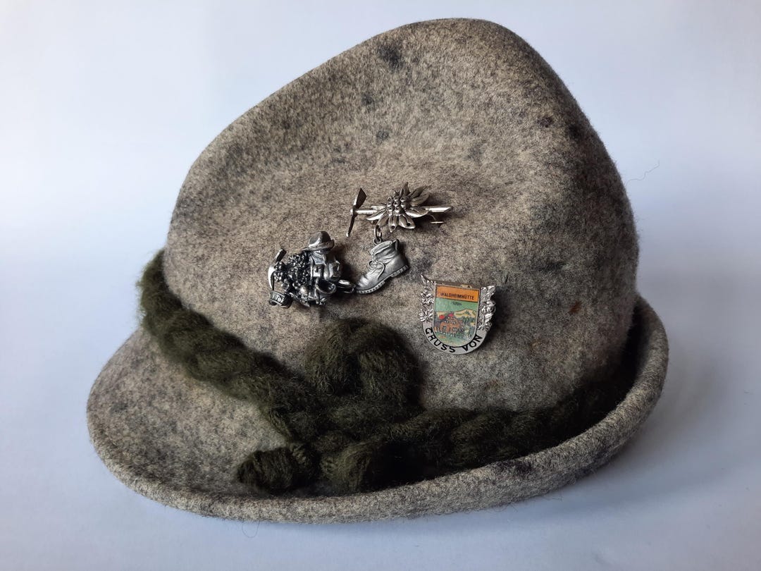 Vintage Austrian - Tyrolean Classic Hunting Hat, Size - 53/54 - Etsy