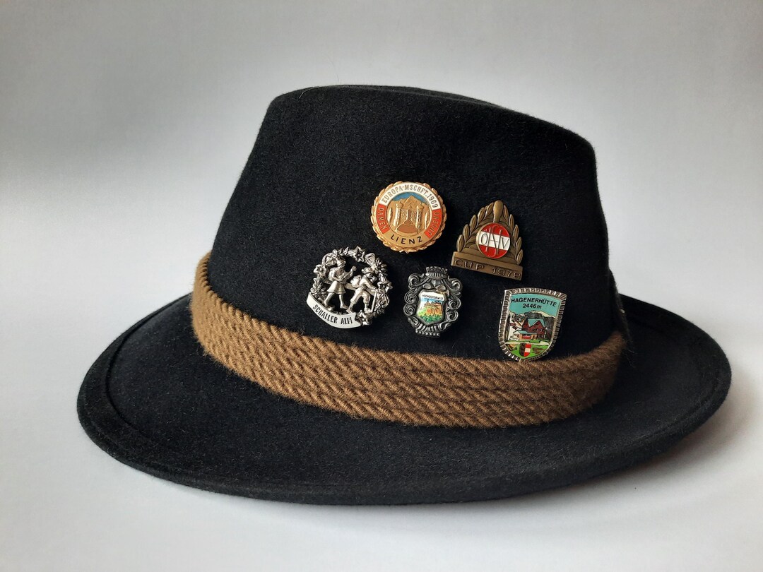 Vintage Austrian - Tyrolean Classic Hunting Hat, BAPF HUTMACHER ZAPF ...