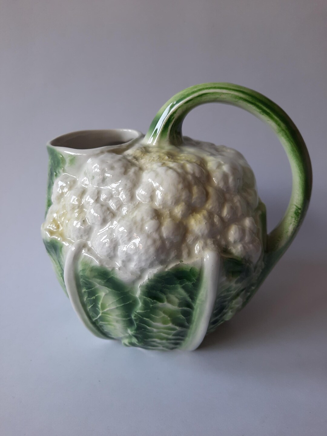 Vintage Italian Ceramic Pottery Cauliflower Pitcher Kitchen - Etsy