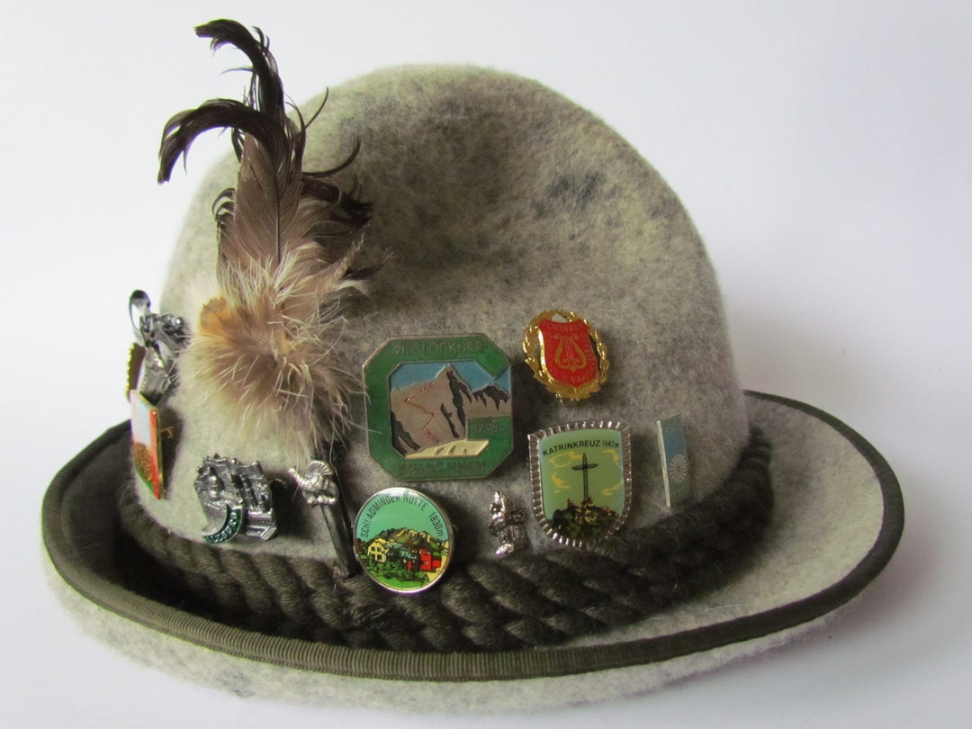 Vintage Austrian Tyrolean Classic Hunting Hat, Size 55/56 - Etsy