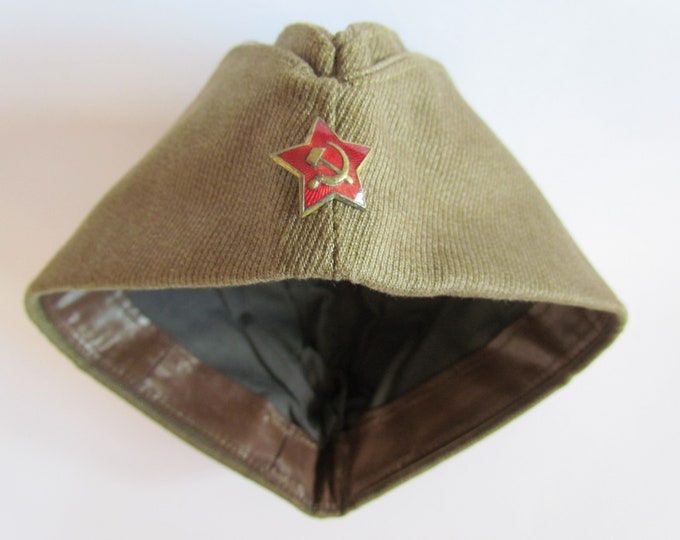 Ussr-pilotka Model 1941 of the Red Army - Enameled Brass Star - 58/59 ...
